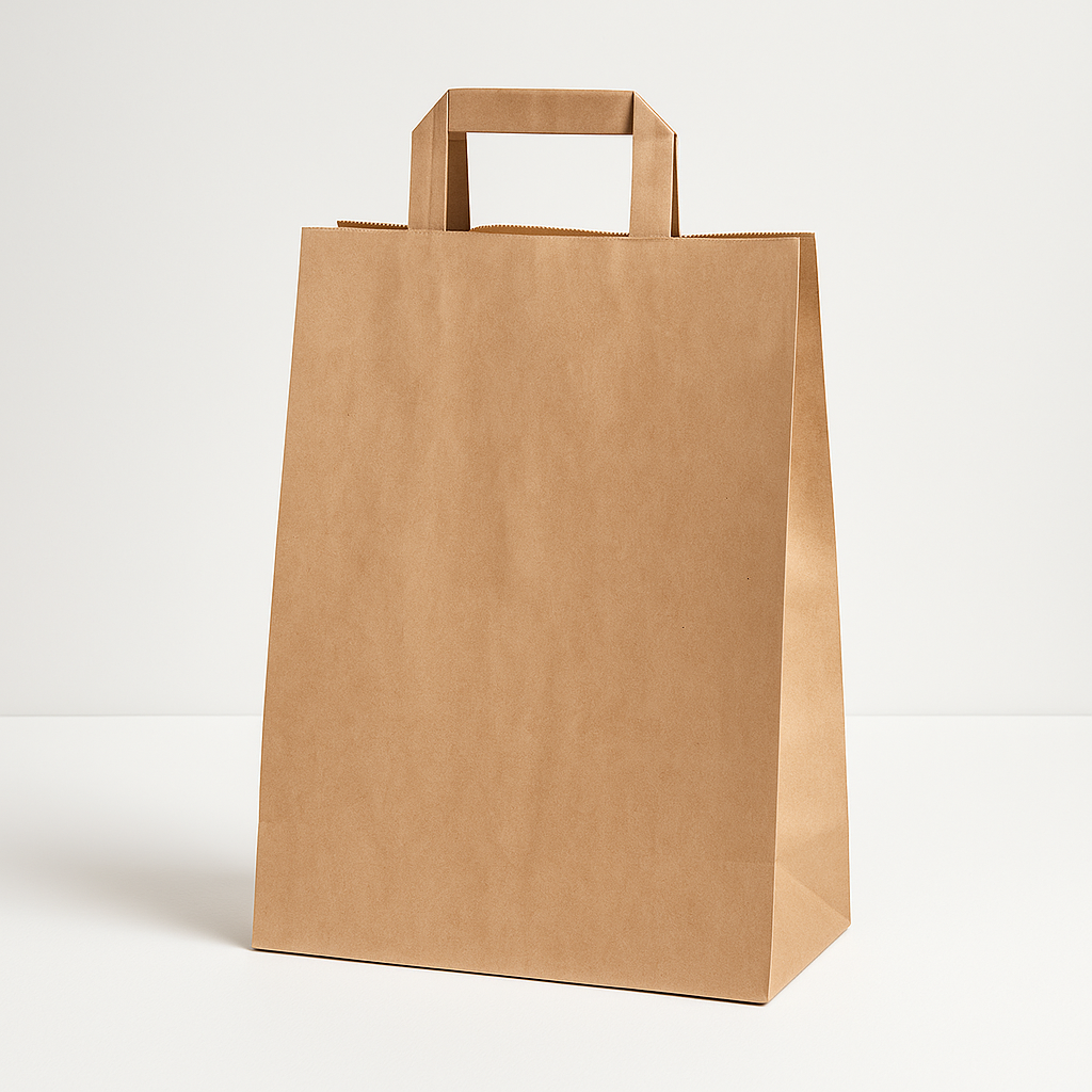 Brown paper bag 250x110x320 mm — Deliveroo Packaging Belgium