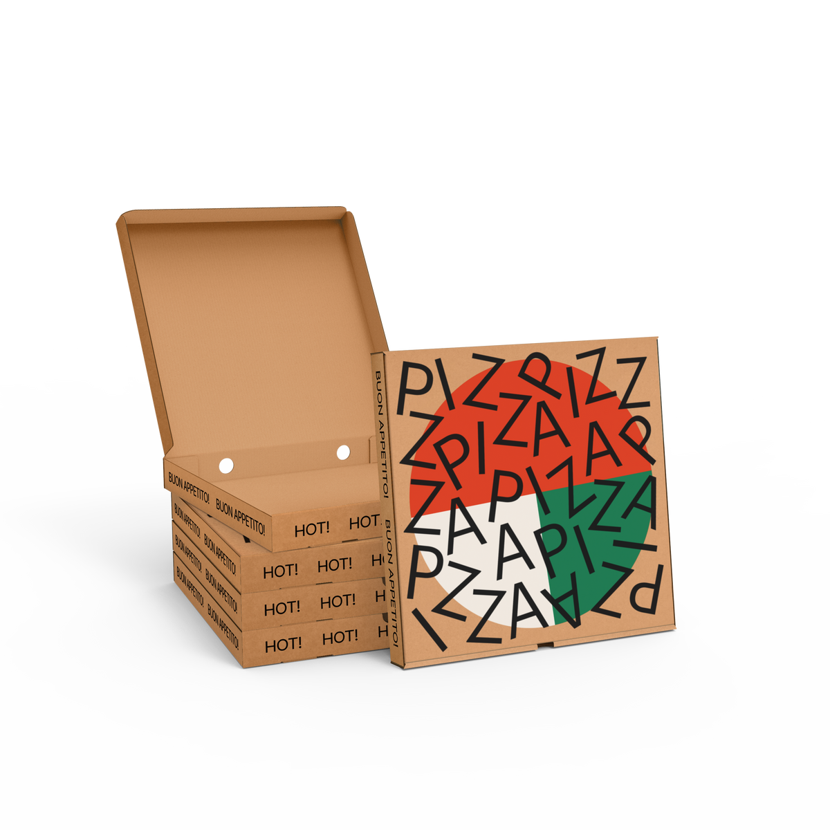 Custom Pizza Box — Deliveroo Packaging Belgium